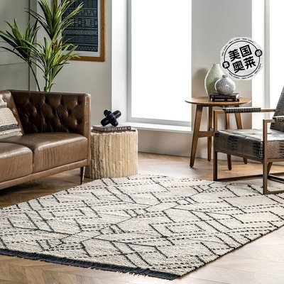 nuLOOM Carlina Modern Geometric Soft Shag Fringe Area Rug -