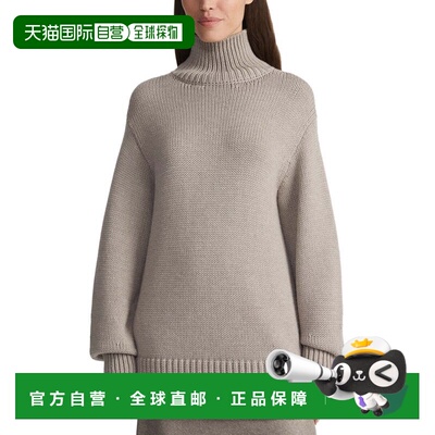 自营Lafayette 148 New York Chunky Stand Collar Wool Sweater