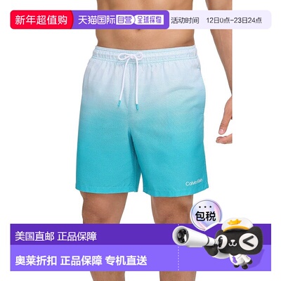 自营Calvin Klein Volley Swim Trunks Men's  Atlantis Gradient