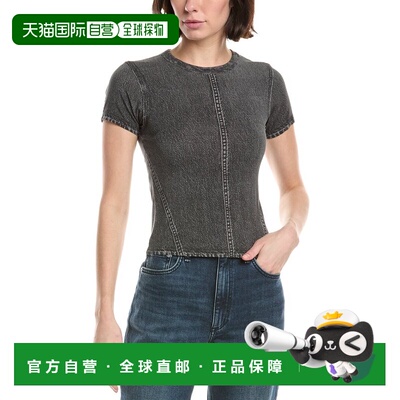 自营rag & bone Miramar Jersey Baby T-Shirt - black 美国奥莱