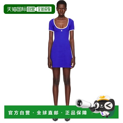 1h可退 香港直邮潮奢 Courreges 女士 蓝色 Holistic Contrast 连
