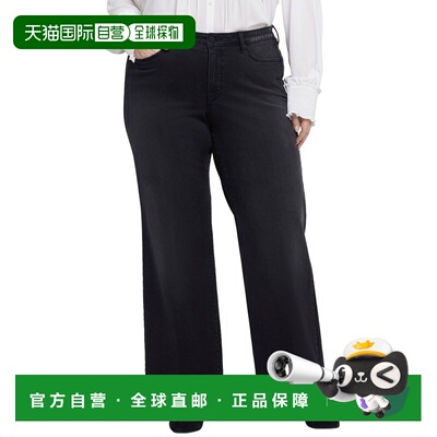 自营NYDJ Plus Teresa Crosswinds Wide Leg Jean - red 美国奥莱