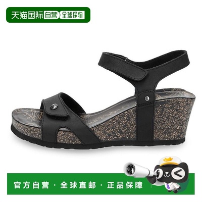 自营 Panama Jack Julia Basics B1 - 女士坡跟凉鞋 - 黑色 美国
