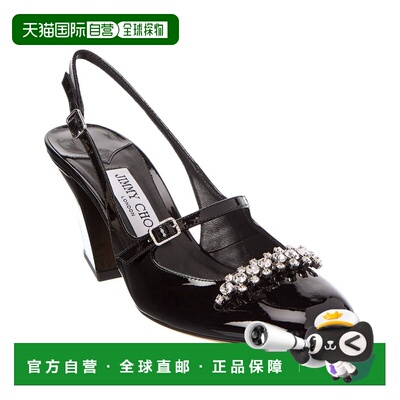 自营 Jimmy Choo Belinda 70专利吊带泵-黑色 美国奥莱直发高跟鞋