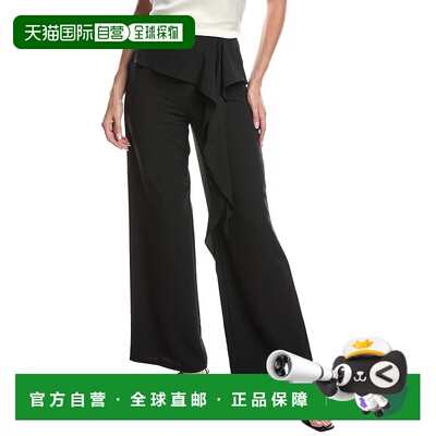自营 Joseph Ribkoff垂坠系带长裤-黑色阔腿裤 直发美国奥莱