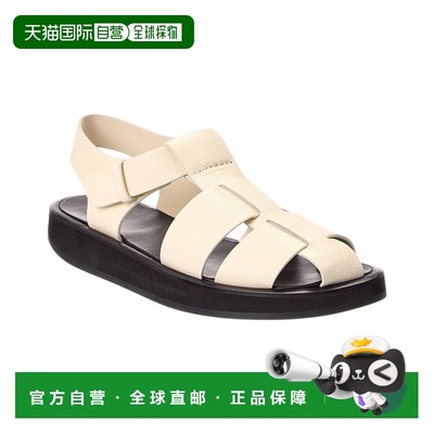 自营The Row Fisherman Leather Sandal - white 美国奥莱直发