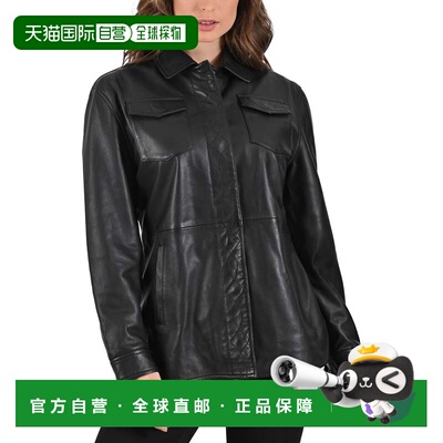 自营FRYE Women´s Lamb Leather Jacket - black 美国奥莱直发