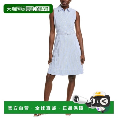 自营 brooks brothers布鲁克斯兄弟Seersucker衬衫裙-蓝色 美国奥
