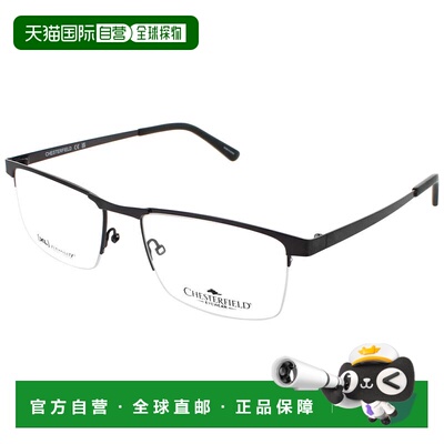 自营Chesterfield光学眼镜哑光黑灰色 美国奥莱直发