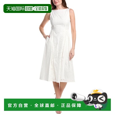自营Sam Edelman Pintuck Midi Dress - white 美国奥莱直发吊带