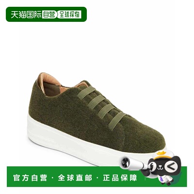 自营Dearfoams Women's Sport Foam Elastic Lace Slip-On Sneake