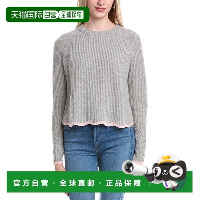 自营Autumn Cashmere Tipped Scallop Shaker Cashmere Sweater -