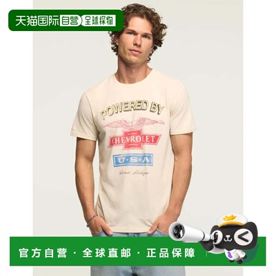 自营Lucky Brand Men's Chevrolet Logos Tee - medium beige 美