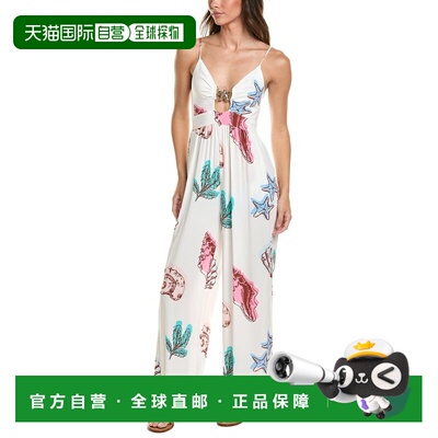 自营surf gypsy冲浪吉普赛绉纱连身裤-蓝色 美国奥莱直发
