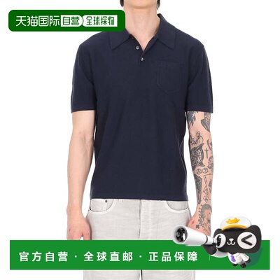 自营a.p.c.Eliot棉质羊绒口袋polo衫-黑色 美国奥莱直发男装