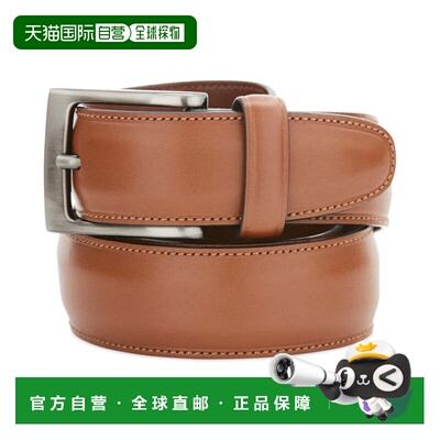 自营Perry Ellis Men's Bonded Leather Dress Belt - brown 美国