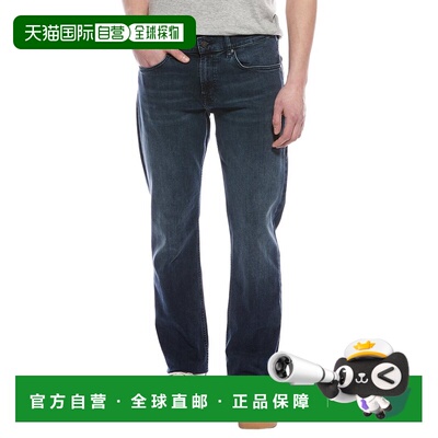 自营7 For All Mankind Luxe Performance Dark Blue Straight Je