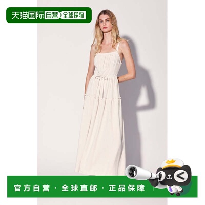 自营walter bakerTANSY连衣裙-米色 长裙美国奥莱直发吊带