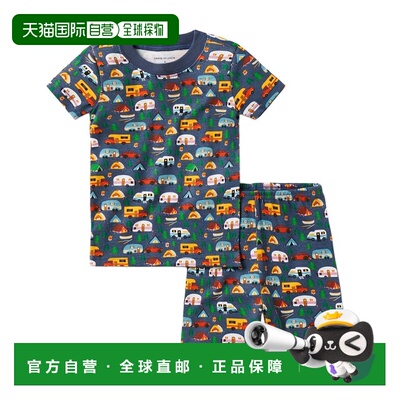 自营Janie and Jack Shortie Camping Pajamas - multi 美国奥莱