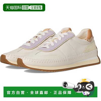 自营Cole Haan Grandpro Premier运动鞋女式C象牙色皮革运动鞋VER