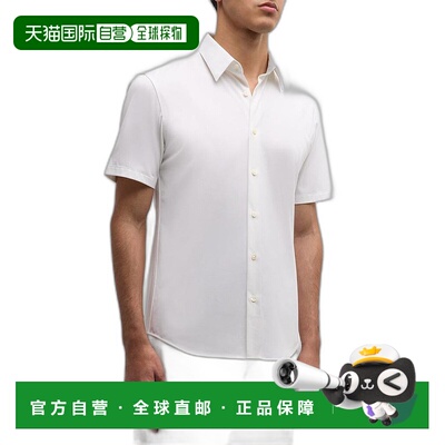 1h可退 【美国直邮】Theory 男士 Irving 结构针织短袖衬衫