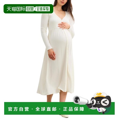 自营Hatch The Softest Rib Nursing Dress - white 美国奥莱直发