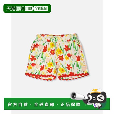 自营deux par deuxViscose Shorts White Daffodil Print - white