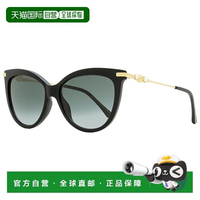自营 Jimmy Choo 女士猫眼太阳镜 Tinsley /G 8079O 黑色/金色 56