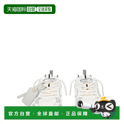 自营off-whiteBe Right Back矮胖鞋底分层合成运动鞋-白色 美国奥