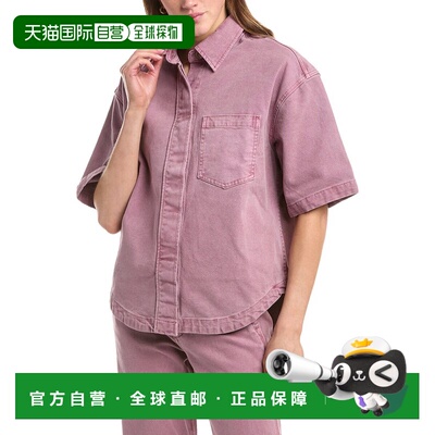 自营Faherty Sunwashed Canvas Overshirt - purple 美国奥莱直发