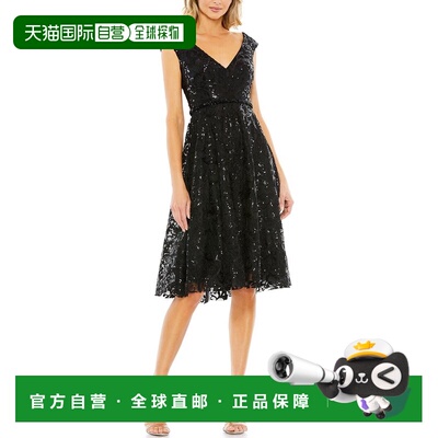 自营Mac Duggal Cocktail Dress - black 美国奥莱直发