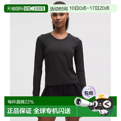 1h可退 加拿大直邮lululemon露露乐蒙SwiftlyTech弹力无缝齐腰长T