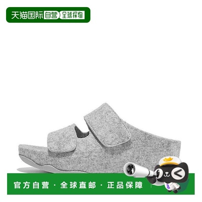 自营 FitFlop Shuv E01 FR9-A06滑履凉鞋女式灰色可调节系带滑套-
