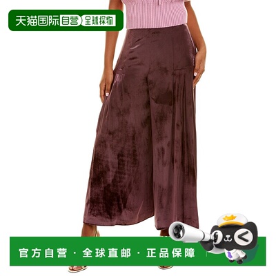 自营 Temperley London Breeze Silk-Blend Trouserpurple 美国奥