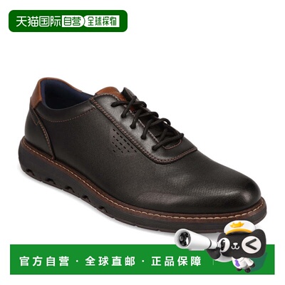 自营Dockers Mens Marlon Nubuck休闲鞋-黑色/深棕色 美国奥莱直