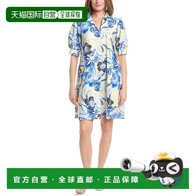 自营Jude Connally Emerson Long Swing Dress - blue 美国奥莱直