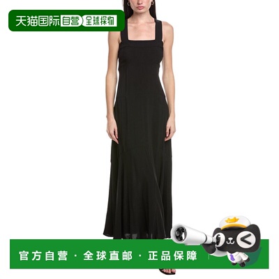 自营Vince Camuto Tiered Maxi Dress - black 美国奥莱直发长裙