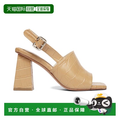 自营freda salvadorFR 274 DA SALVADOR Cecilia皮革高跟鞋-棕色