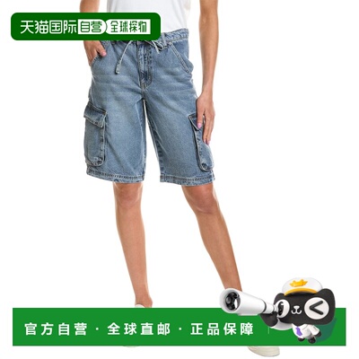 自营Splendid Lounge Denim Cargo Short - blue 美国奥莱直发