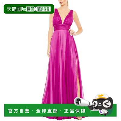 自营Mac Duggal A-Line Gown - fuchsia 美国奥莱直发