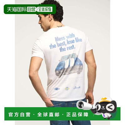 自营lucky brandLucky品牌男士Chevy Chevelle t恤-白色 美国奥莱