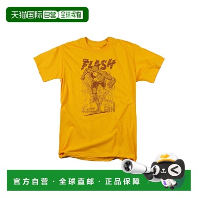 自营 gildanDC Comics Flash Busting Out 短袖成人 T 恤/T 恤 -
