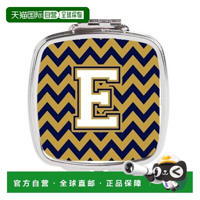 自营Carolines Treasures CJ1057-ESCM 字母 E 雪佛龙海军蓝正品