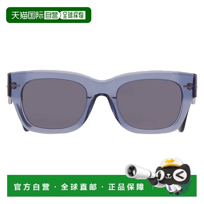 自营Calvin Klein Blue Rectangular Men's Sunglasses CK23509S