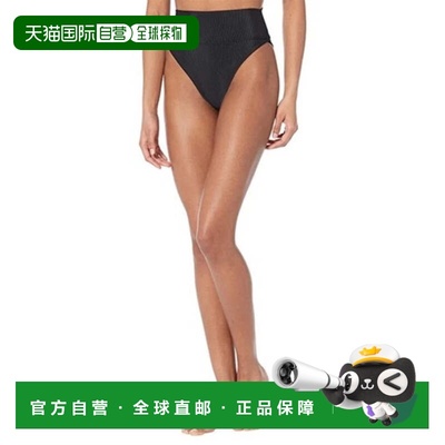 自营Women's Beach Riot Highway Bikini Bottom Black High-Wais
