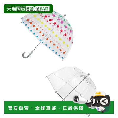 自营 totesKids' Clear Bubble Umbrella (Pack of 2) - dots/cle