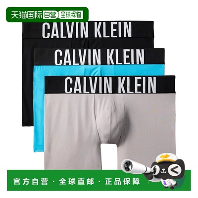 自营calvin klein凯文克莱3pk平角内裤-蓝色 美国奥莱直发