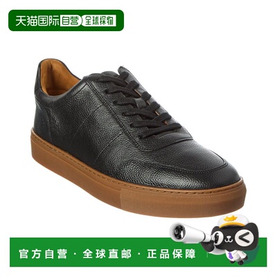 自营Allen Edmonds Linden皮革运动鞋-黑色 美国奥莱直发