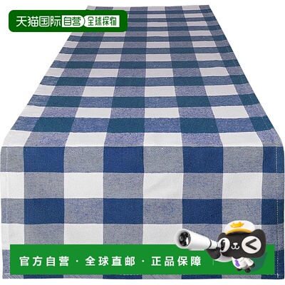 自营zulay kitchenZulay Home 14英寸x72英寸桌面跑鞋-蓝色和白色