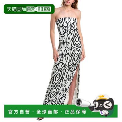 自营 Nicholas Axelie 无肩带抹胸礼服 - 白色 美国奥莱直发长裙